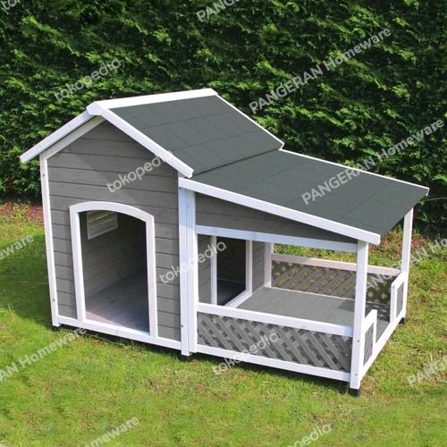 Jual Kandang Anjing Besar Kayu Cantik | Rumah Anjing Mewah | Dog House ...