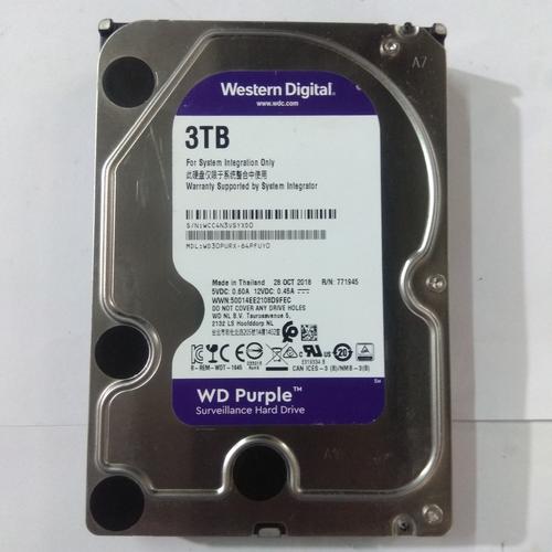 Jual hardisk 3tb wd purple hard disk 3,5" untuk cctv komputer pc 100% ...