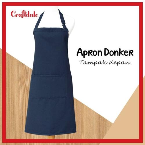 Jual Apron polos + bordir LOGO 1 warna - Donker - Jakarta Barat ...
