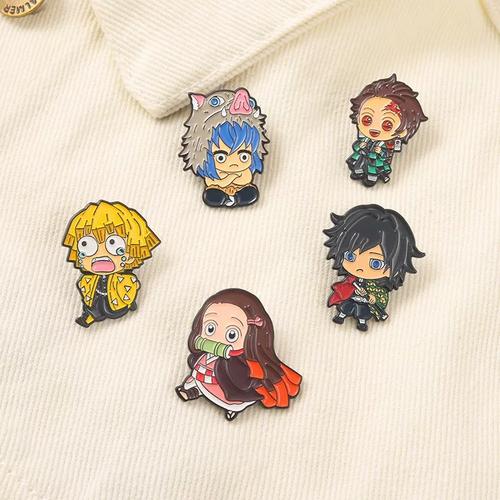 Jual Kimetsu No Yaiba Enamel Pin Demon Slayer Badges Metal Pin ...