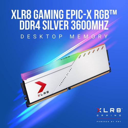 Promo PNY XLR8 RGB DDR4 Silver 3600MHz Desktop Memory [RAM DESKTOP / PC ...