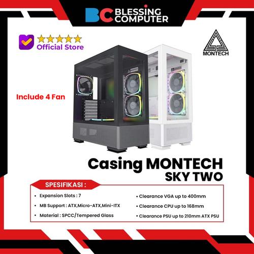 Promo Casing MONTECH SKY TWO Cicil 0% 3x - Kota Denpasar - Blessing Computer Bali | Tokopedia