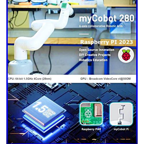 Jual myCobot 280 Raspberry Pi 2023 6 DOF Collaborative Robot ARM - Kota Surabaya - 2R Hardware ...