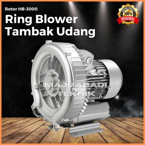 Jual Ring Blower Tambak udang rotor HB-3000 3phase 380V 3kW 3000 Watt ...
