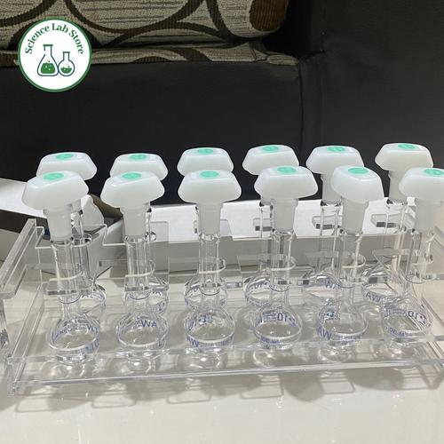 Jual 12 Well Rack Acrylic for Volumetric Flask Plus 10ml Volumetric ...