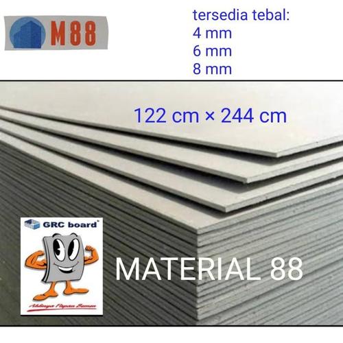 Jual GRC Board 4 mm x122cmx244cm - Plafon Partisi Fiber - Kab. Bandung ...