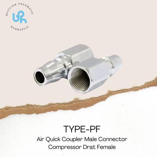 Jual PF AIR QUICK COUPLER MALE CONNECTOR COMPRESSOR DRAT FEMALE TYPE PF ...