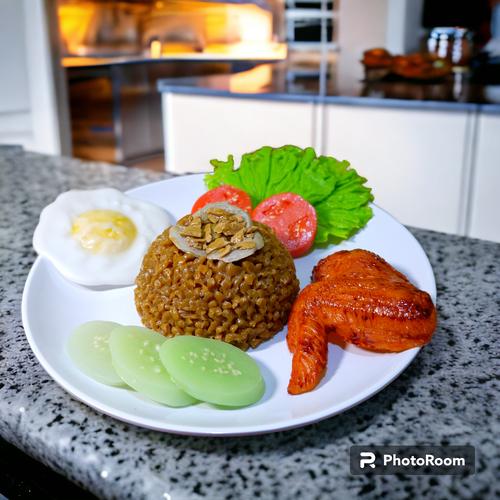 Jual Replika makanan/dummy Nasi goreng toping bakso+daging set - paket ...