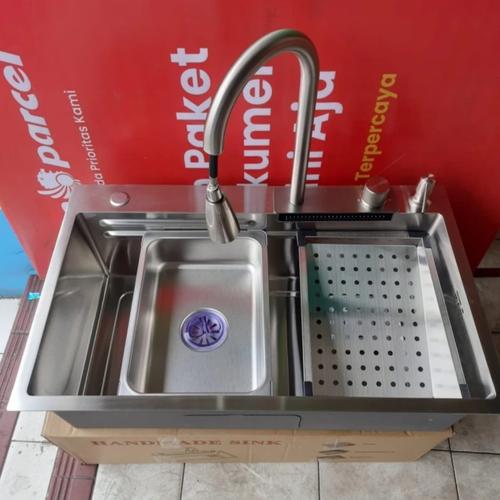 Jual Kitchen Sink Luxury Stainless 7546/Bak Cuci Piring/Sink Viral ...