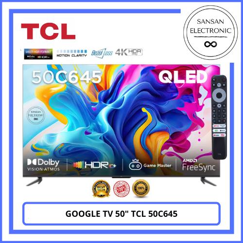 Jual TCL 50C645 TV QLED 50 INCH GOOGLE TV 50 INCH 4K HDR Dolby | tcl ...