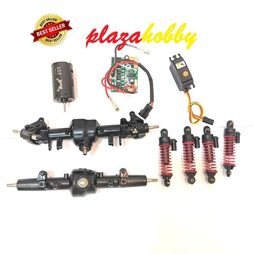 Jual part MN128 MN86S motor receiver board servo 25g shock front bridge ...