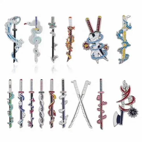 Jual Japanese Anime Demon Slayers Enamel Pin Ghost Killing Blade Series ...