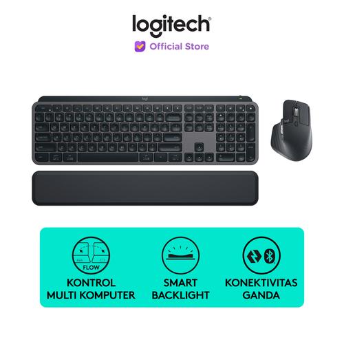 Promo Logitech MX Keys S Combo - MX Keys S + MX Master 3S dengan Palm ...