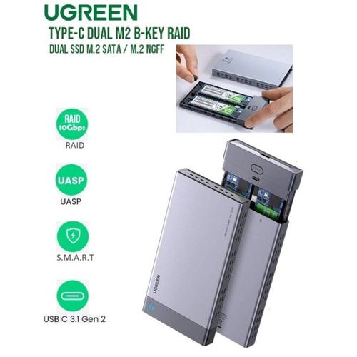 Jual Ugreen Casing SSD External Double SSD M.2 Type-C Dual M2 B-Key RAID - Kota Malang - Ide ...