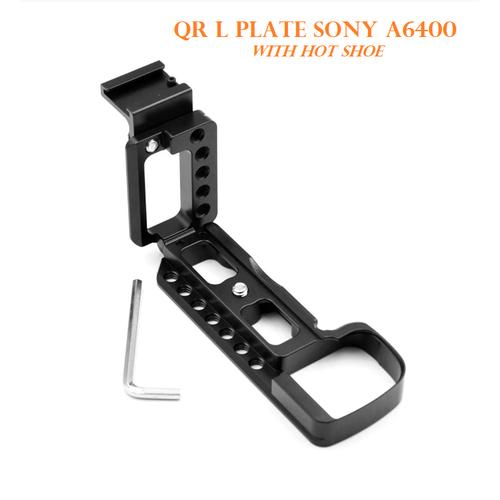 Jual Quick Release L Plate Bracket Hand Grip for Sony A6400 With Cold ...