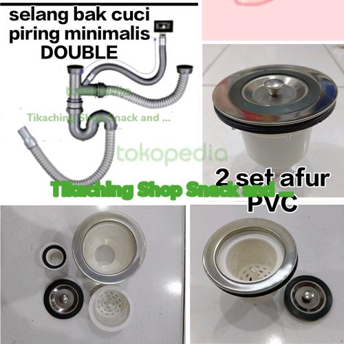 Jual selang cuci piring minimalis + over flo (anti banjir) + afur pvc ...