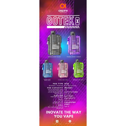 Jual GOTEK X POD KIT BY ASPIRE - T VIOLET - Kota Bandung - cloudvaping ...