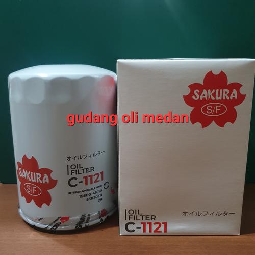 Jual FILTER OLI SAKURA C-1121 KIJANG DIESEL BU15 DYNA RINO HIACE DIESEL ...
