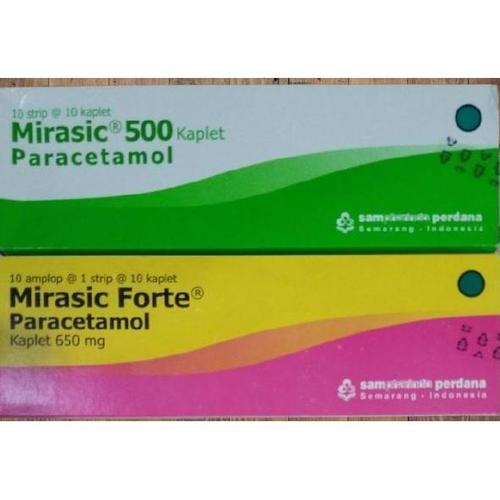 Jual MIRASIC TABLET 500 MG // FORTE 650 MG - BOX Ready - MIRASIC plus ...