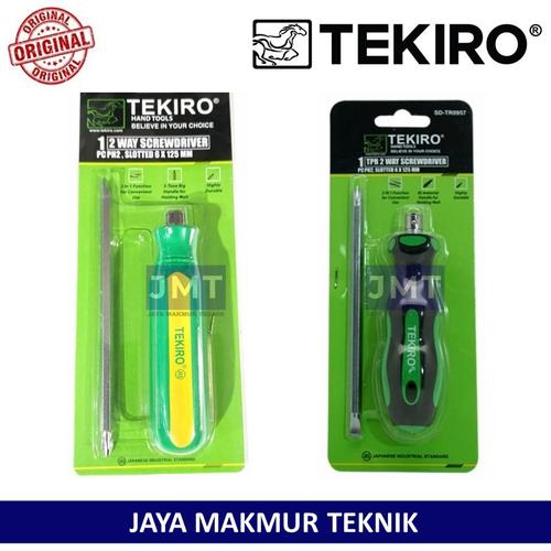 Jual Tekiro Obeng 2 in 1 Bolak Balik 2Way Screwdriver Two Way 2 Arah 125 mm - Two Way 125mm ...