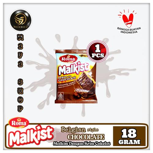 Jual Roma Biskuit Malkist Belgian Chocolate Cokelat Sachet - 18 gr ...