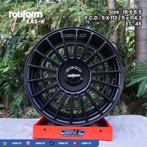 Promo Velg ROTIFORM LASR LAS-R R18 5x112/5x114.3 +45 Matte Black Cicil ...