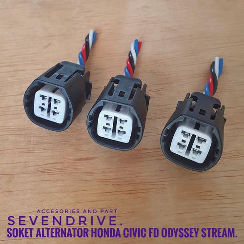 Jual Socket Soket Alternator Honda Civic Fd Stream Odyssey Accord Vti ...