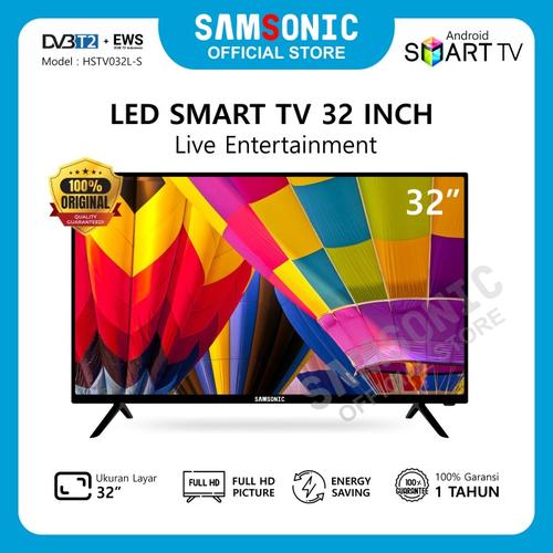 Jual Smart TV SAMSONIC 32 inch TV LED Digital Android Televisi TV ...