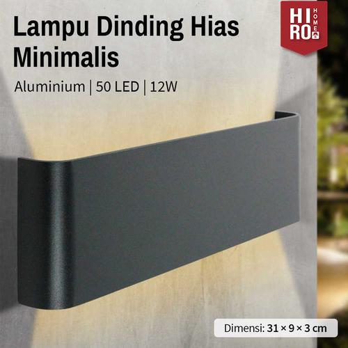 Jual Lampu Dinding Hias Minimalis LED Wall Lamp Aluminium 12W - Jakarta ...