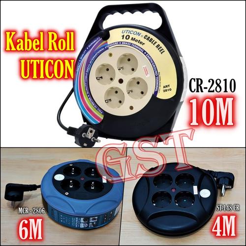Jual Kabel Roll Uticon 4M 6M 10M stopkontak CR2810 MCR2806 stop kontak ...