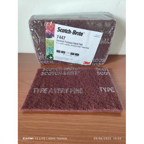 Jual Scotch Brite 3M 7447 Red / Merah Maroon Scoth Brite - Kab. Bekasi ...