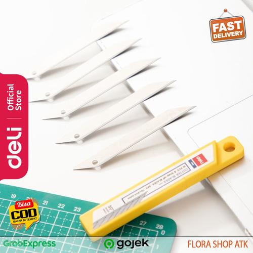 Jual Refil Isi Cutter Deli Mata Pisau Cutter-30 Isi Kater 10 pc Tajam ...