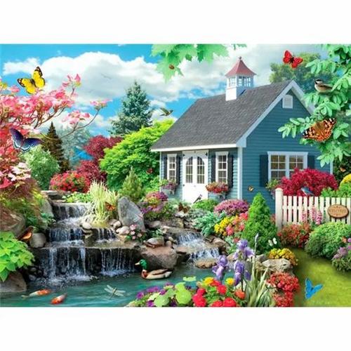 Jual 5D DIY Full Drill Diamond Painting Scenery Cross Stitch Craft ...