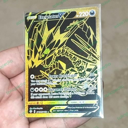 Jual ETERNATUS V UR BLACK GOLD Kartu Pokemon Holo x vmax chr sar mew ex ...
