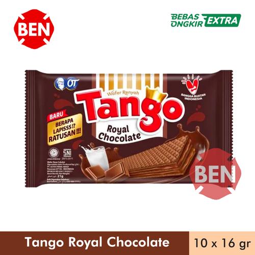 Jual Wafer Tango ROYAL CHOCOLATE 1 Renceng 10 Sachet 16g Coklat Cokelat ...