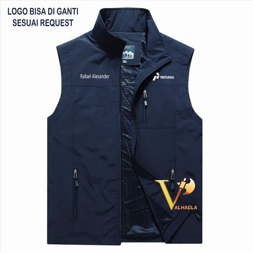 Jual Rompi Vest Safety Bordir Custom Logo Pertamina Seragam Kerja ...