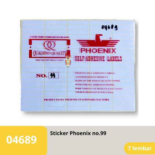 Promo Label Stiker Phoenix QQ No.99 Kertas 7 x 36 mm - Kota Denpasar ...