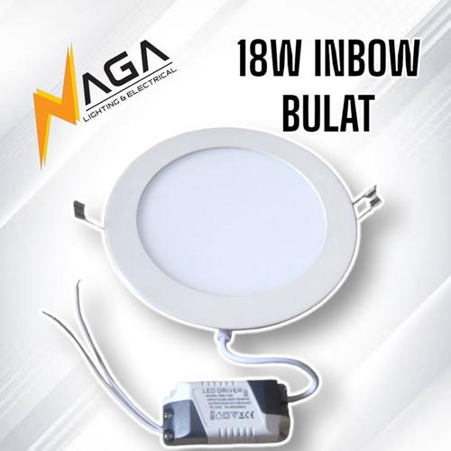 Jual LAMPU DOWNLIGHT PANEL LED 18 WATT INBOW 18W PLAFON 18WATT BULAT 18 ...