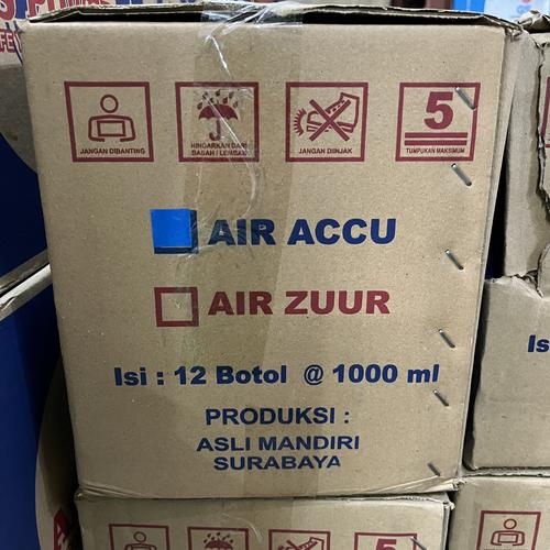 Jual Air Accu Aki Biru As Power 1 Liter isi 12 botol - Harga per Dos ...