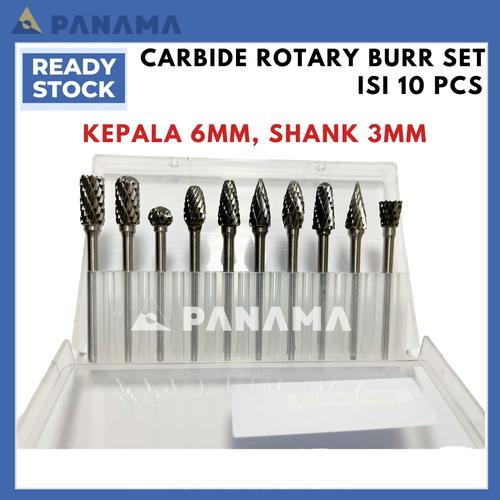 Jual Rotary Burr Set 10 pcs Mata Tuner 3x6 mm Mata Borcun Mata Tuner 2 ...