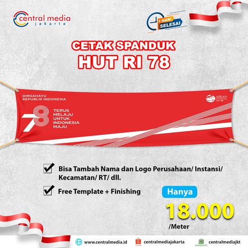 Jual Spanduk HUT RI Banner 17 Agustus Dirgahayu Indonesia Custom Logo ...