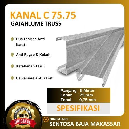 Jual Kanal C Baja Ringan 75/75 - Kanal C Gajahlume Truss / C ...