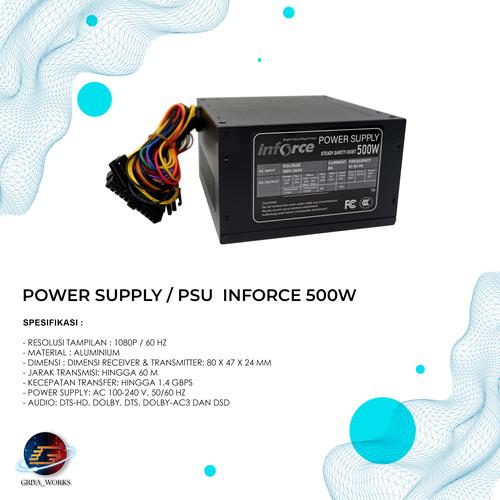 Jual POWER SUPPLY / PSU INFORCE 500W - Kab. Badung - Griya Works ...