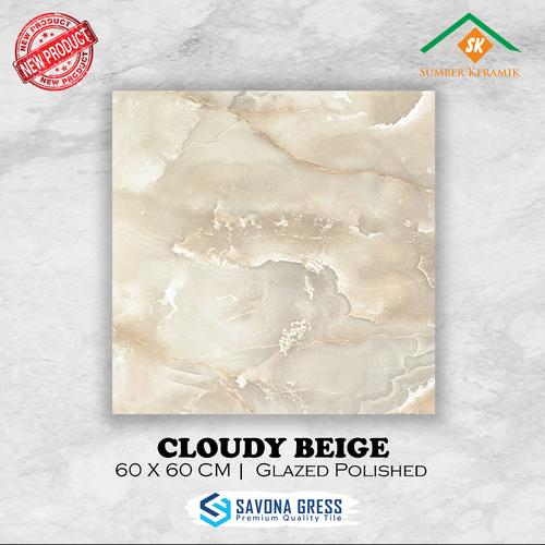 Jual Granite lantai 60x60 Cloudy beige / Savona gress / Glazed Polished - Kab. Bogor - sumber ...