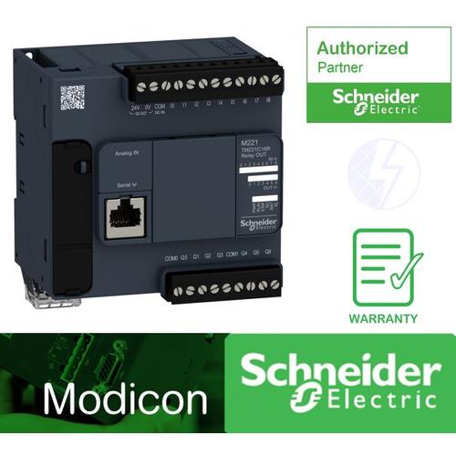 Jual TM221C16R PLC Schneider Modicon Controller 16 I/O 7 output relay ...