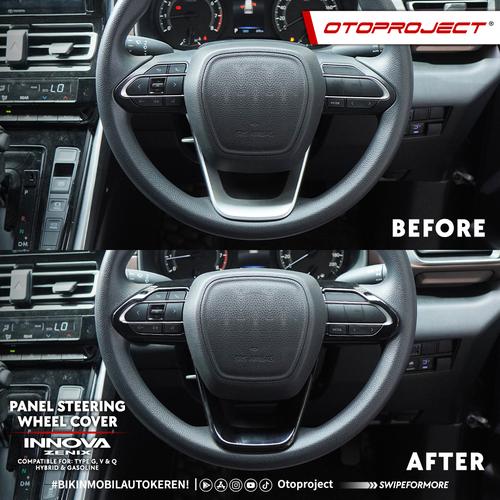 Jual Panel steering wheel Innova Zenix 2022-2023 Otoproject - carbon ...