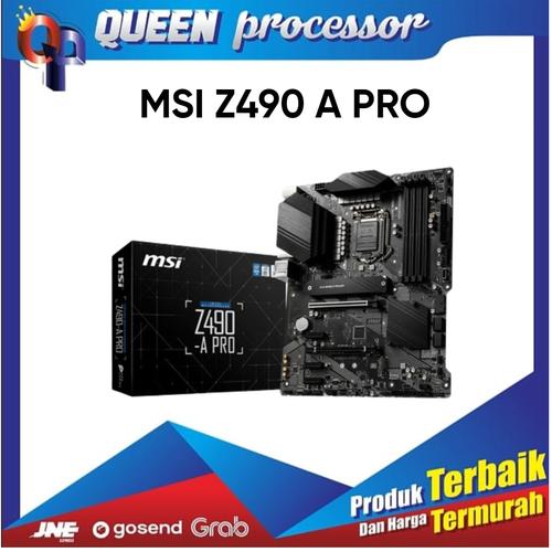 Jual MAINBOARD MSI Z490 A PRO (LGA1200 / Z490 / DDR4) GARANSI RESMI 3 ...
