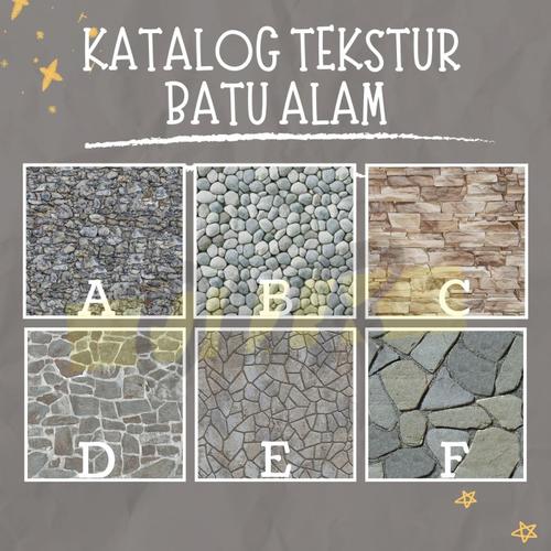 Jual STIKER MOTIF BATU ALAM MATERIAL PADA MINIATUR MAKET A-F SKALA 1:50 ...