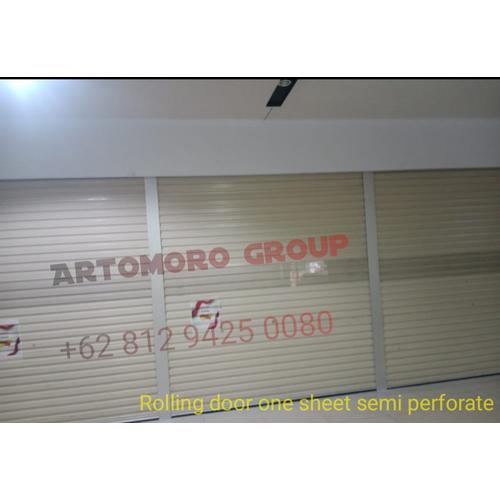 Jual Rolling door one sheet shutter semi perforate (Rapat + Berlubang) - Kab. Tangerang ...