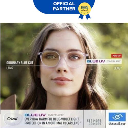 Promo Lensa Essilor Blue UV Capture Crizal Sapphire Airwear 1.59 ...